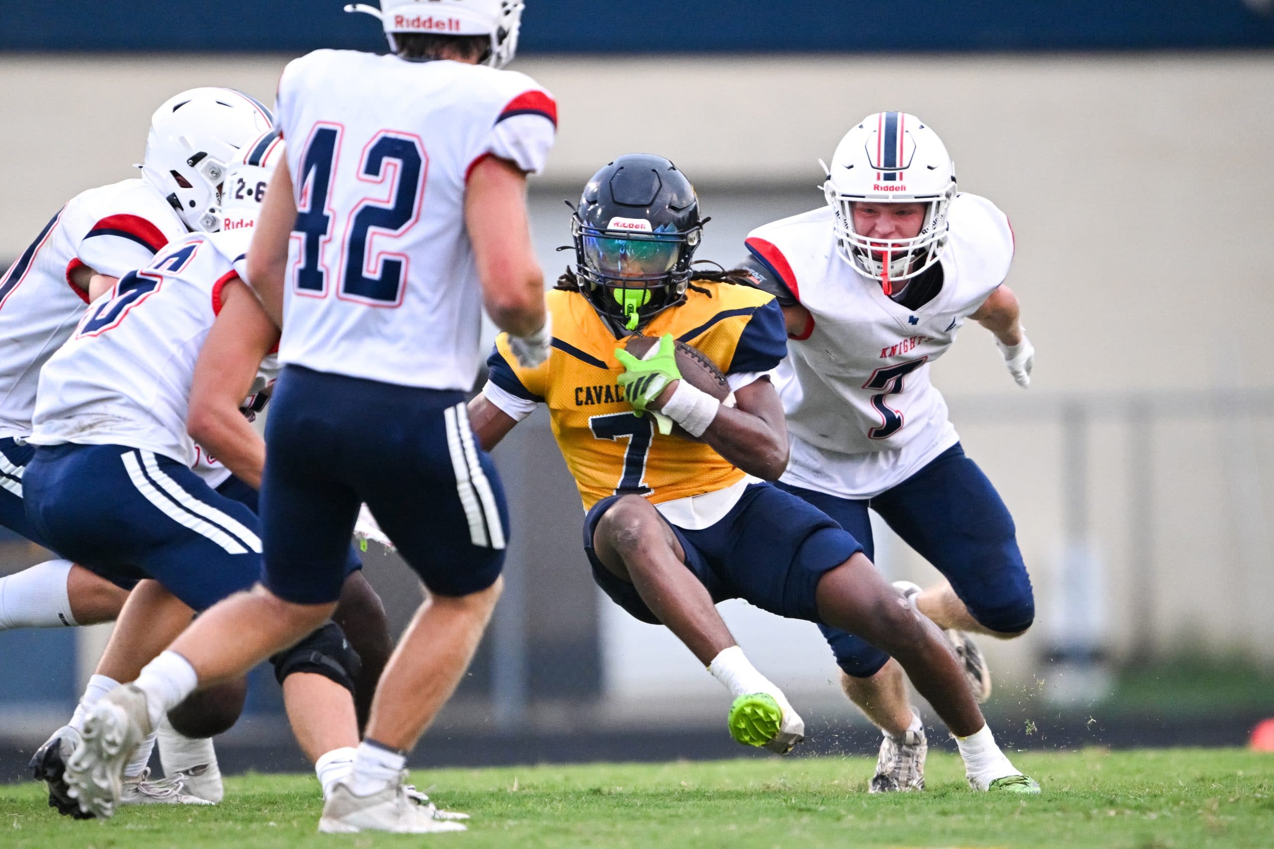 Mount de Sales doomed by missed tackles in 41-10 loss to defending ...